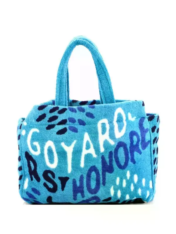 Goyard Eponge Bag Printed Terry Cloth Pm Tote Bag - Blue