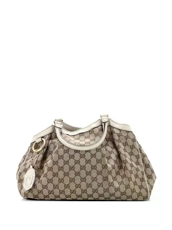 Gucci Sukey Gg Canvas Medium Tote Bag - Brown