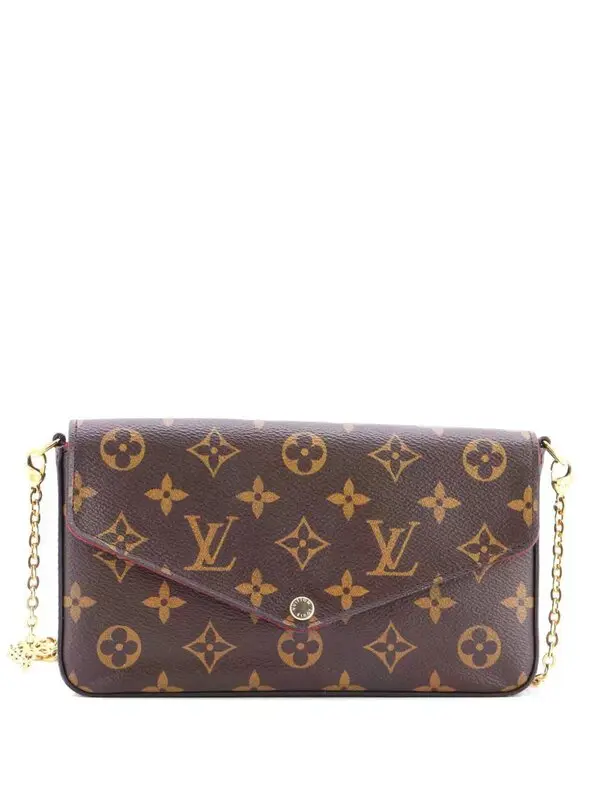 LOUIS VUITTON Felicie Pochette Monogram Canvas - Brown