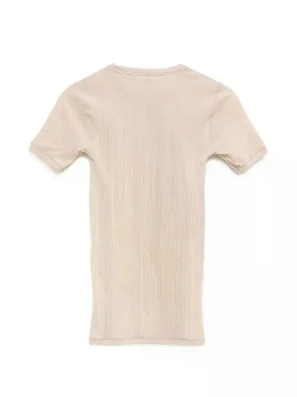 BASERANGE Heart Detail T-shirt - Neutrals