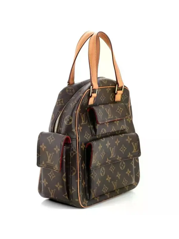 LOUIS VUITTON Excentri-cite Handbag Monogram Canvas Satchel - Brown