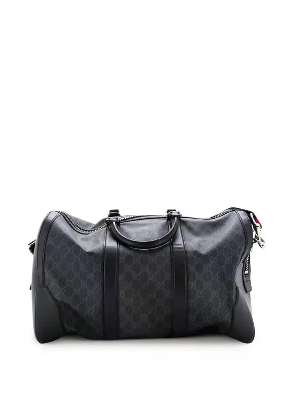 Gucci Convertible Duffle Bag Gg Coated Canvas Medium