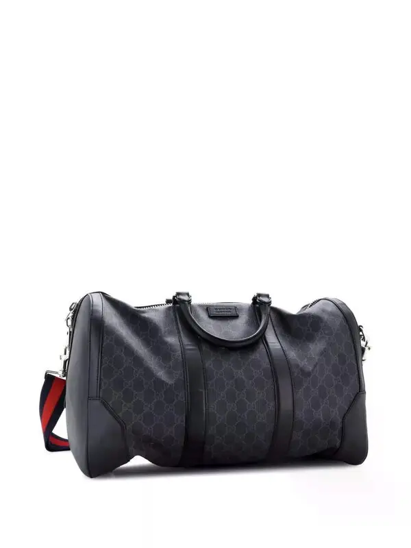 Gucci Convertible Duffle Bag Gg Coated Canvas Medium