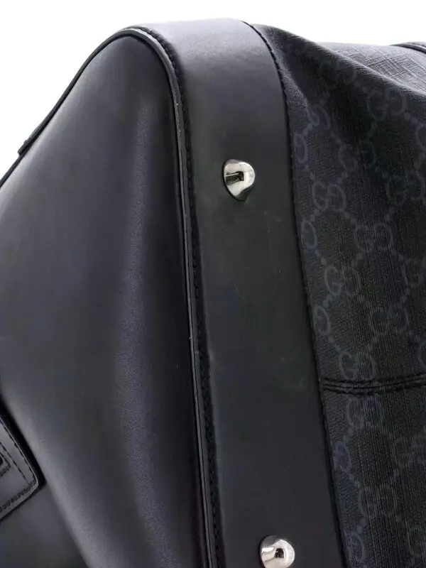 Gucci Convertible Duffle Bag Gg Coated Canvas Medium