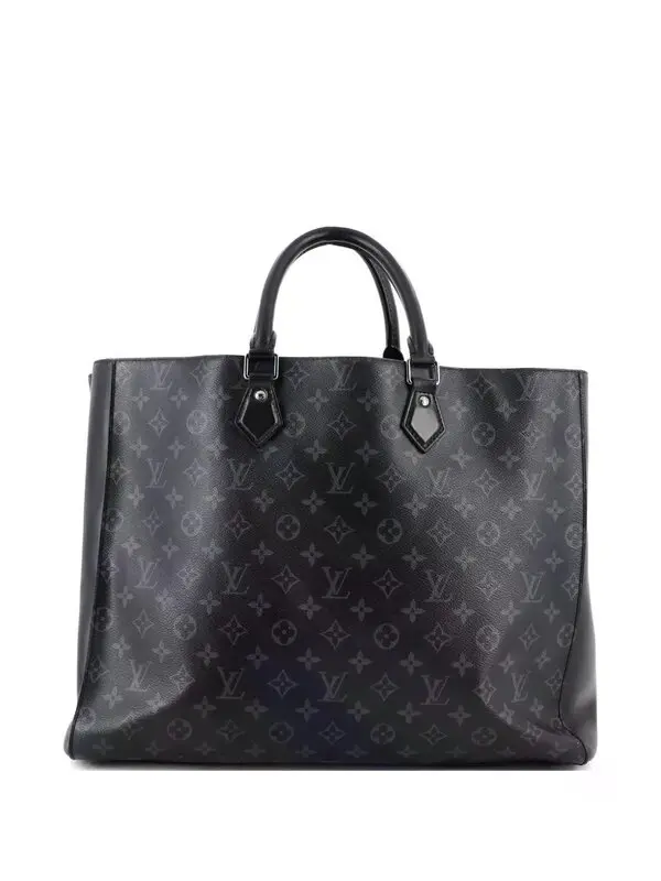 LOUIS VUITTON Grand Sac Monogram Eclipse Canvas Tote Bag