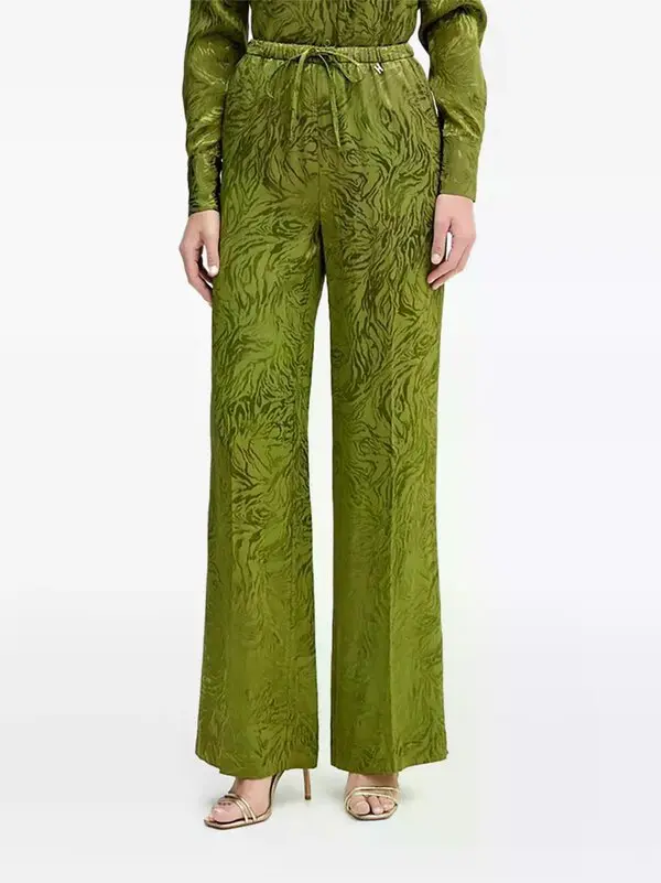 SILVIAN HEACH Printed Drawstring Trousers - Green