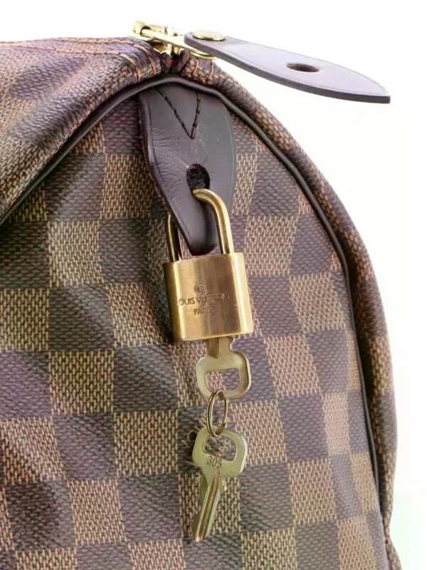 LOUIS VUITTON Speedy Handbag Damier 25 Satchel - Brown