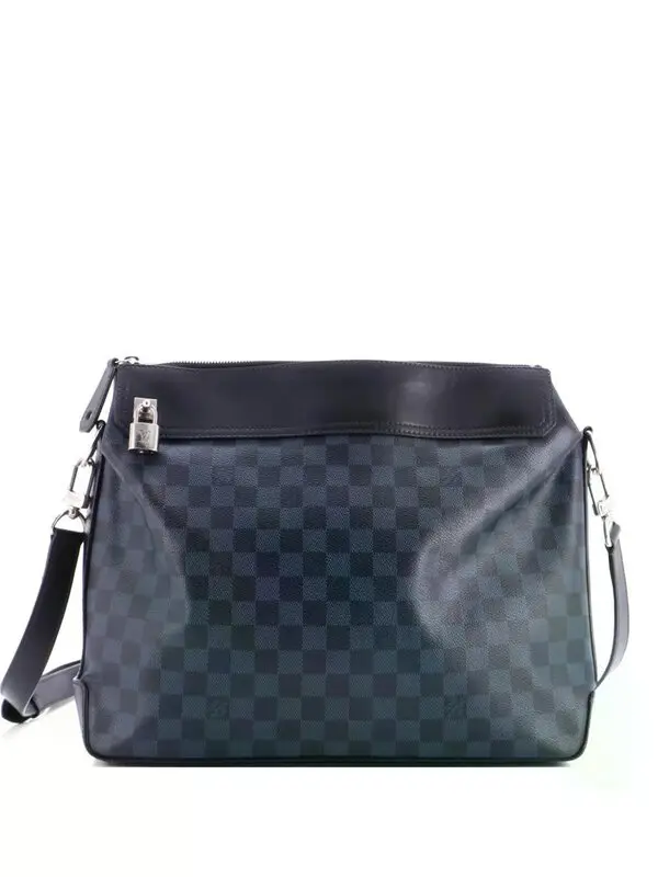 LOUIS VUITTON Greenwich Messenger Damier Cobalt Crossbody Bag - Black