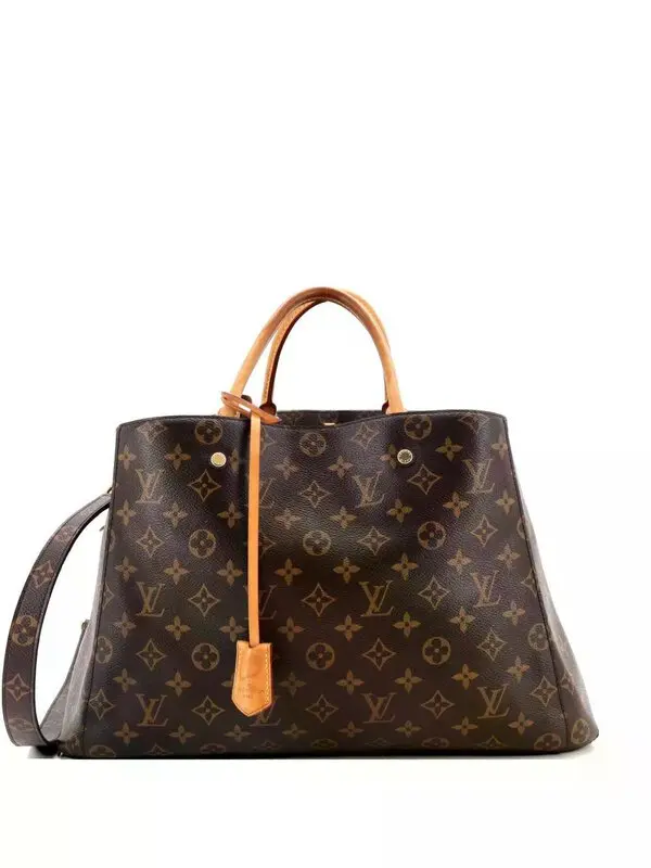 LOUIS VUITTON Montaigne Gm Tote Bag Monogram Canvas - Brown