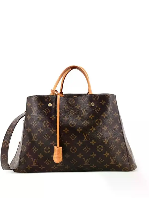 LOUIS VUITTON Montaigne Gm Tote Bag Monogram Canvas - Brown