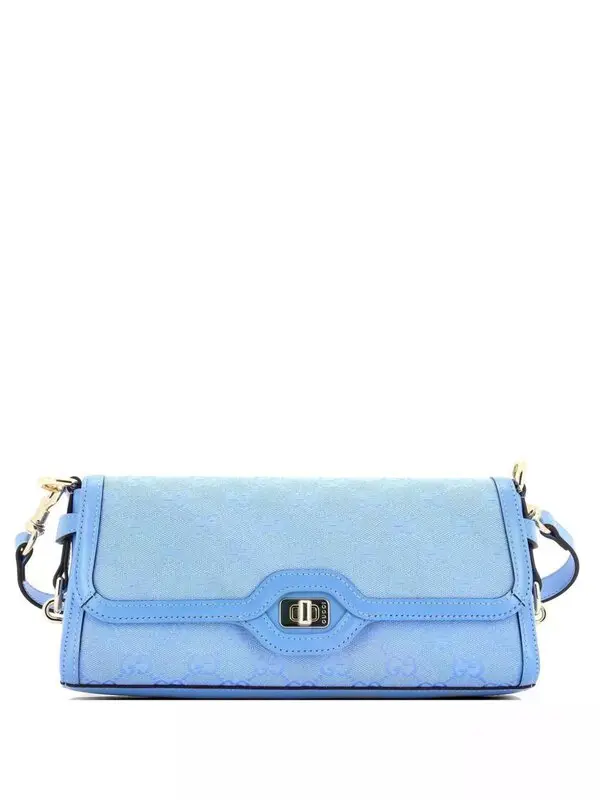 Gucci Luce Canvas Small Shoulder Bag - Blue