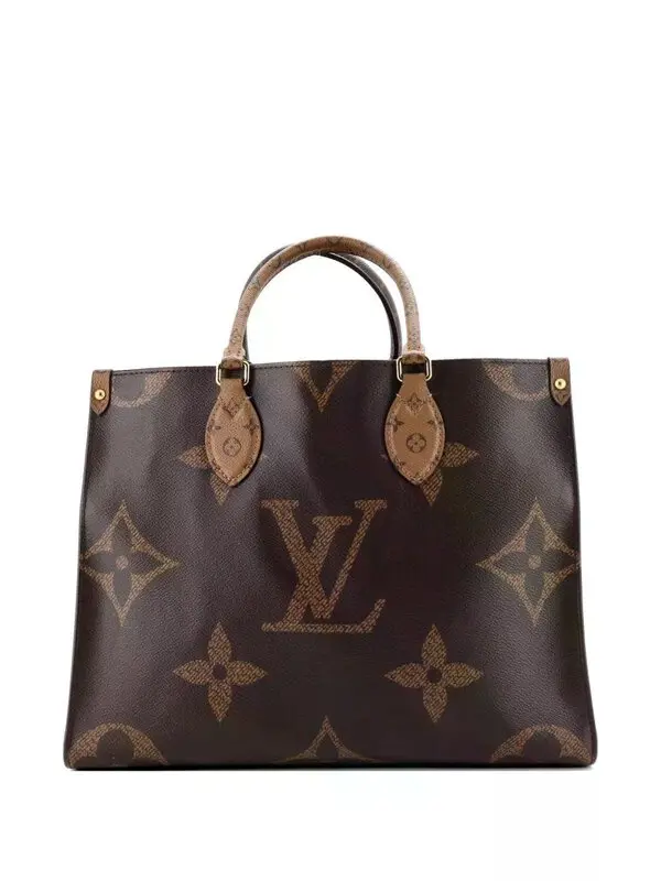 LOUIS VUITTON Onthego Reverse Monogram Giant Mm Tote Bag - Brown