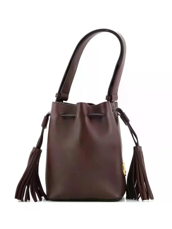 Valentino Garavani So Seau Small Leather Bucket Bag - Brown