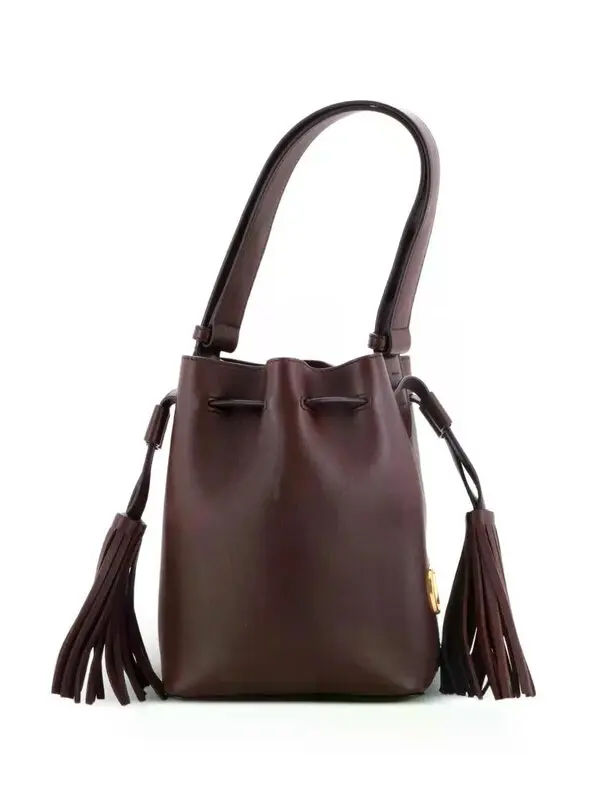 Valentino Garavani So Seau Small Leather Bucket Bag - Brown