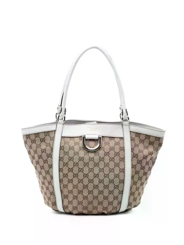 Gucci Gg Canvas Abbey D-ring Tote Bag - Neutrals