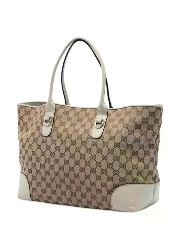 Gucci Gg Canvas Heart Bit Tote Bag