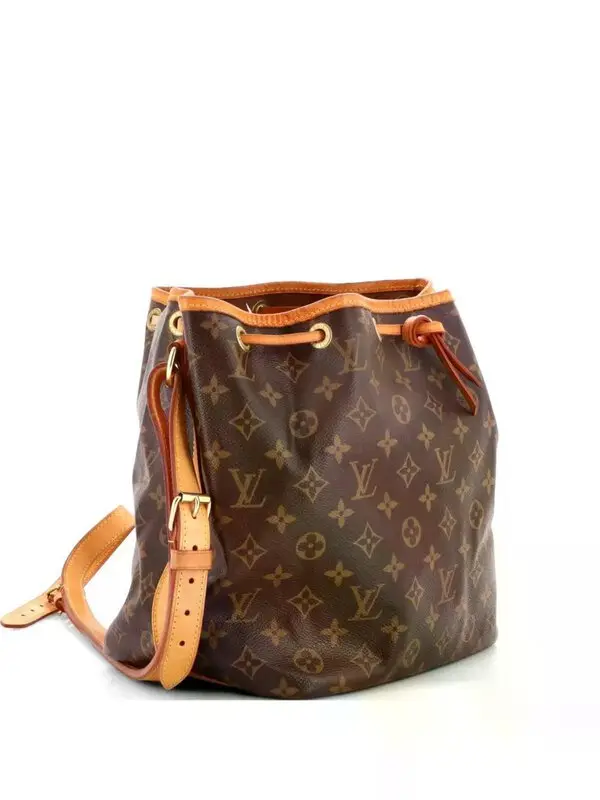 LOUIS VUITTON Petit Noe Handbag Monogram Canvas - Brown