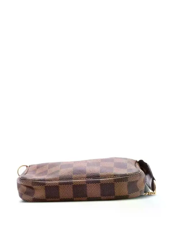 LOUIS VUITTON Pochette Accessoires Damier Ebene Mini Clutch