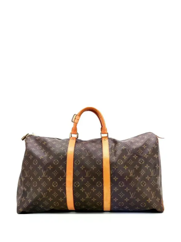 LOUIS VUITTON Keepall 55 Travel Bag Monogram Canvas - Brown
