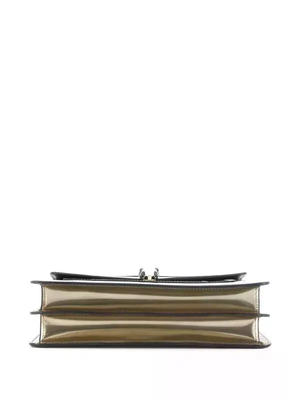 BVLGARI Serpenti Forever Patent Medium Shoulder Bag - Gold