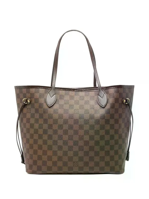 LOUIS VUITTON Damier Ebene Neverfull Mm Tote Bag - Brown