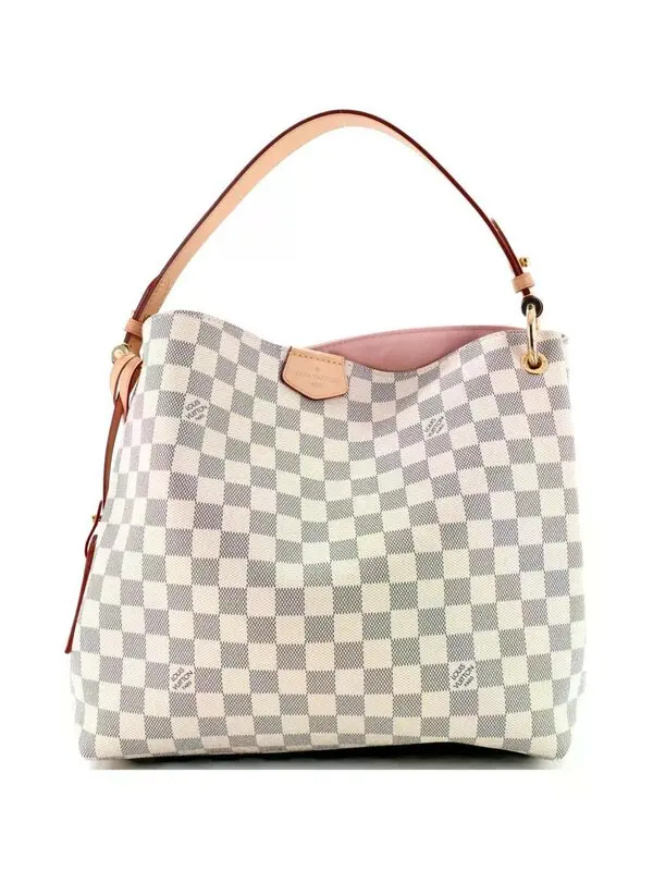 LOUIS VUITTON Graceful Handbag Damier Pm - White