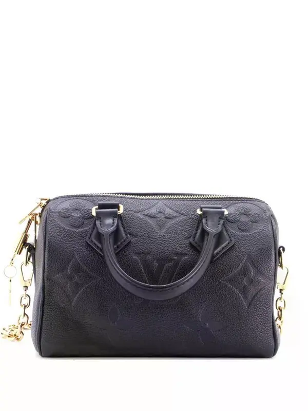 LOUIS VUITTON Speedy Bandouliere Monogram Empreinte Giant 20 - Black