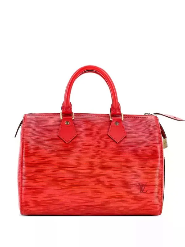 LOUIS VUITTON Speedy Handbag Epi Leather 25 - Red