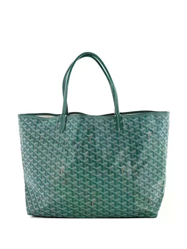 Goyard Saint Louis Coated Canvas Gm Tote Bag - Green
