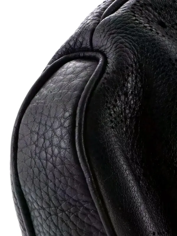 LOUIS VUITTON Selene Handbag Mahina Leather Pm Hobo Bag - Black