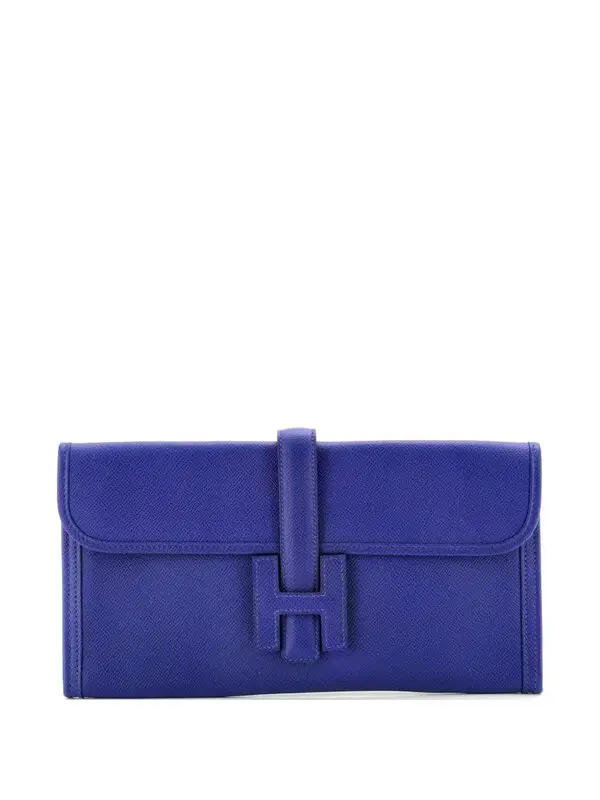 Hermès Jige Elan Epsom 29 Clutch - Blue