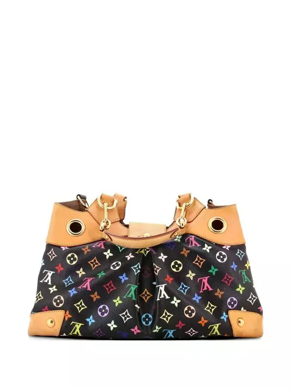 LOUIS VUITTON Ursula Handbag Monogram Multicolor Satchel - Black