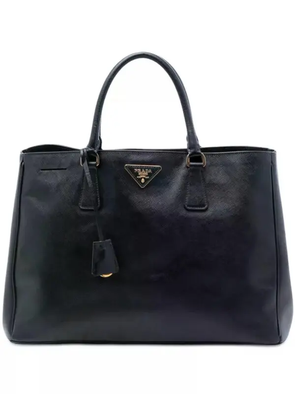 Prada Large Saffiano Lux Galleria Satchel - Black