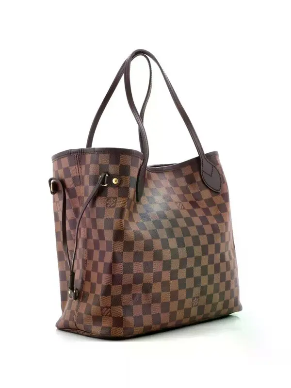 LOUIS VUITTON Neverfull Mm Damier Tote Bag - Brown