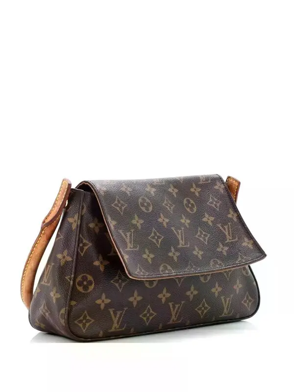 LOUIS VUITTON Looping Handbag Monogram Canvas Mini Satchel - Brown