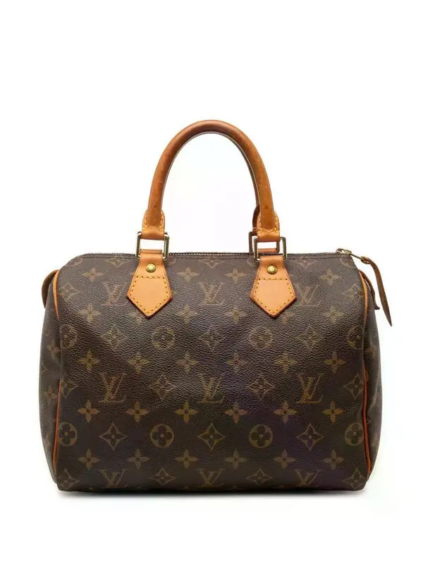 LOUIS VUITTON 2004 Monogram Speedy 25 Boston Bag - Brown