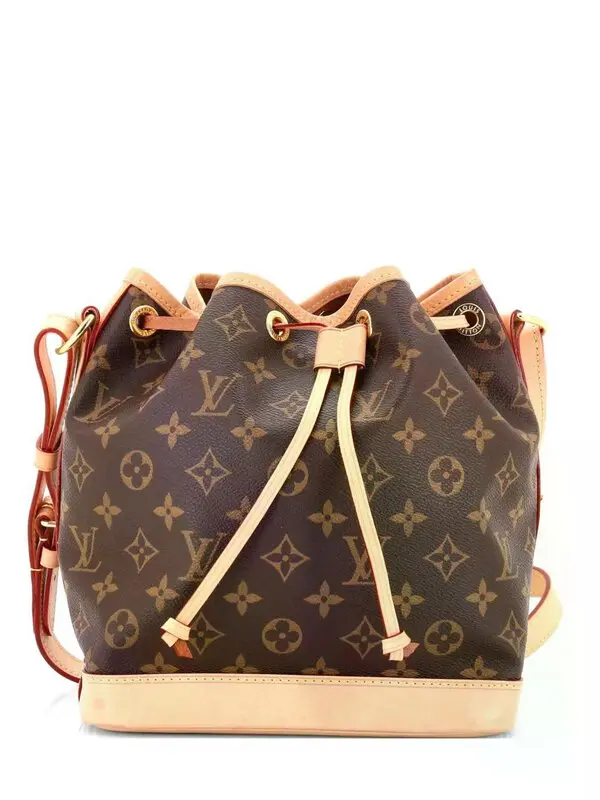 LOUIS VUITTON Noe Bb Monogram Canvas Bucket Bag - Brown