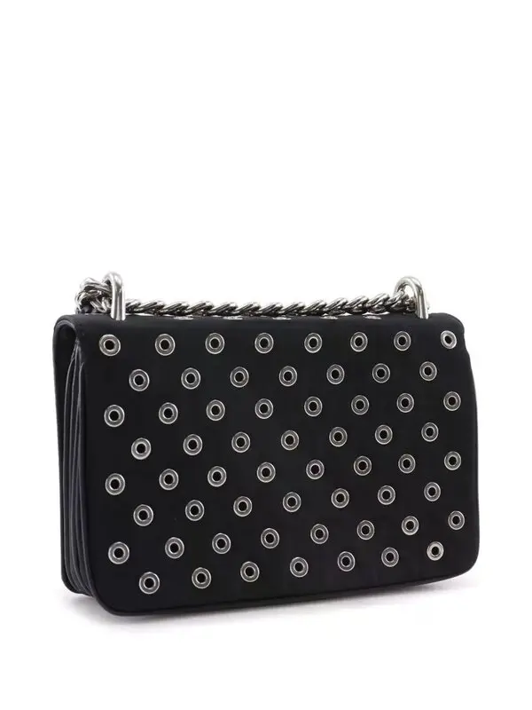 Prada Tessuto Grommet Shoulder Bag