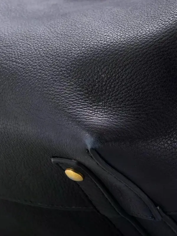 Burberry Medium Leather Belted Tote Bag
