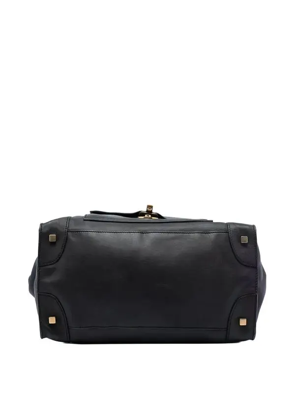 Celine 2010 Leather Envelope Luggage Tote Bag