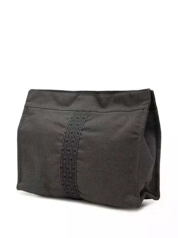 Hermès 1990-2010 Herline Clutch Bag - Grey