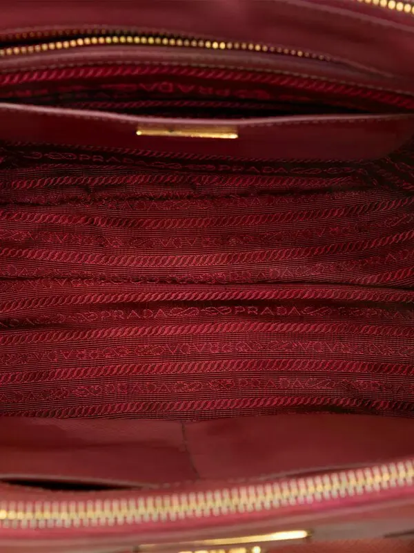 Prada Saffiano Lux Galleria Satchel - Pink