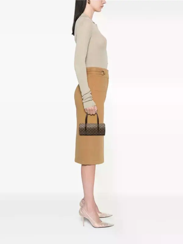 LOUIS VUITTON 2006 Damier Ebene Papillon 30 Handbag