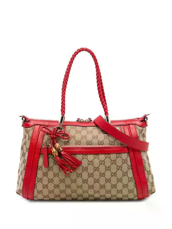 Gucci Gg Canvas Bella Satchel 282300 506631 - Neutrals