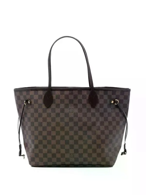 LOUIS VUITTON 2008 Damier Ebene Neverfull Mm Tote Bag - Brown