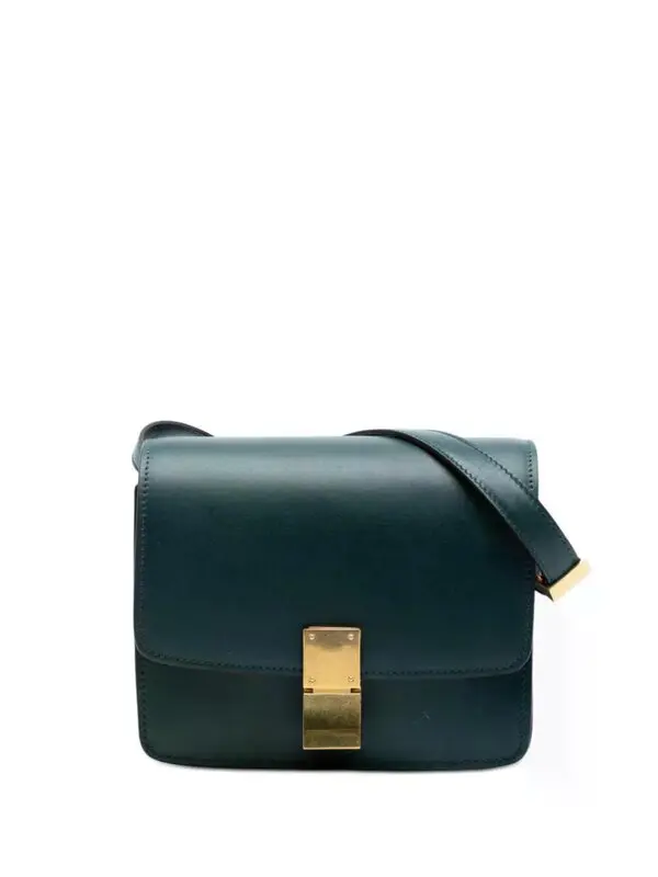 Celine Small Calfskin Classic Box Crossbody Bag - Green