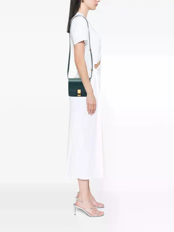 Celine Small Calfskin Classic Box Crossbody Bag - Green
