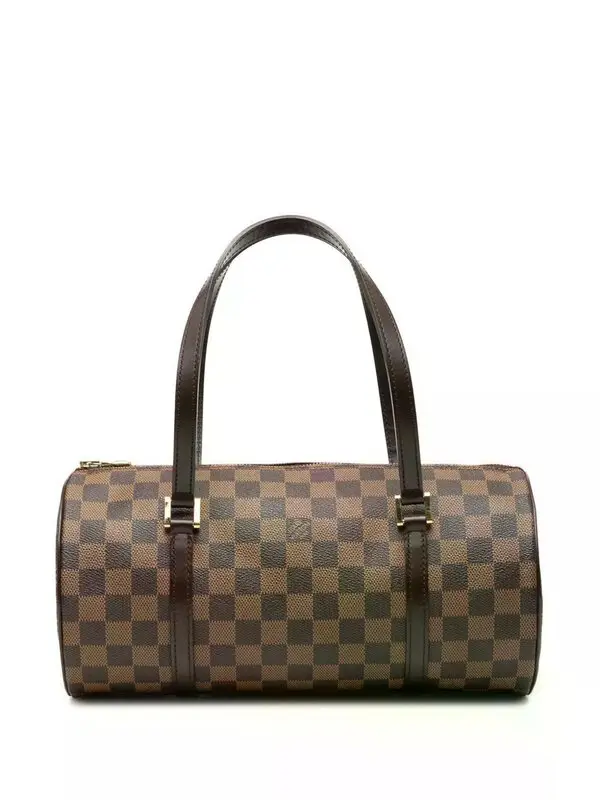 LOUIS VUITTON 2005 Damier Ebene Papillon 30 Handbag - Brown