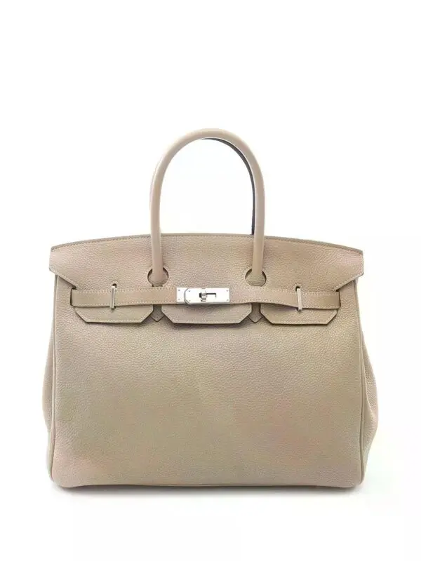 Hermès 2011 Togo Birkin Retourne 35 Handbag - Neutrals
