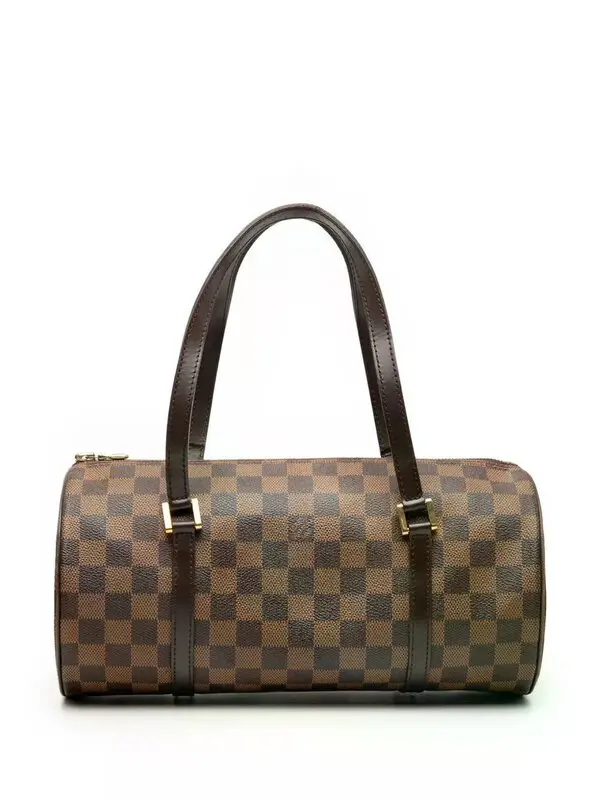LOUIS VUITTON Damier Ebene Papillon 30 Handbag - Brown